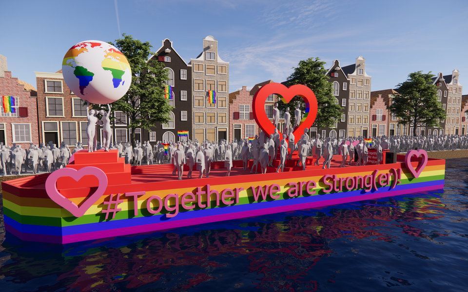 Zo ziet de Friese boot op de Pride in Amsterdam eruit: 'Een soort ...